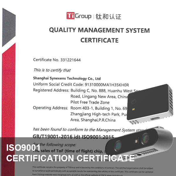 ISO9001 certificate– Tofsensors